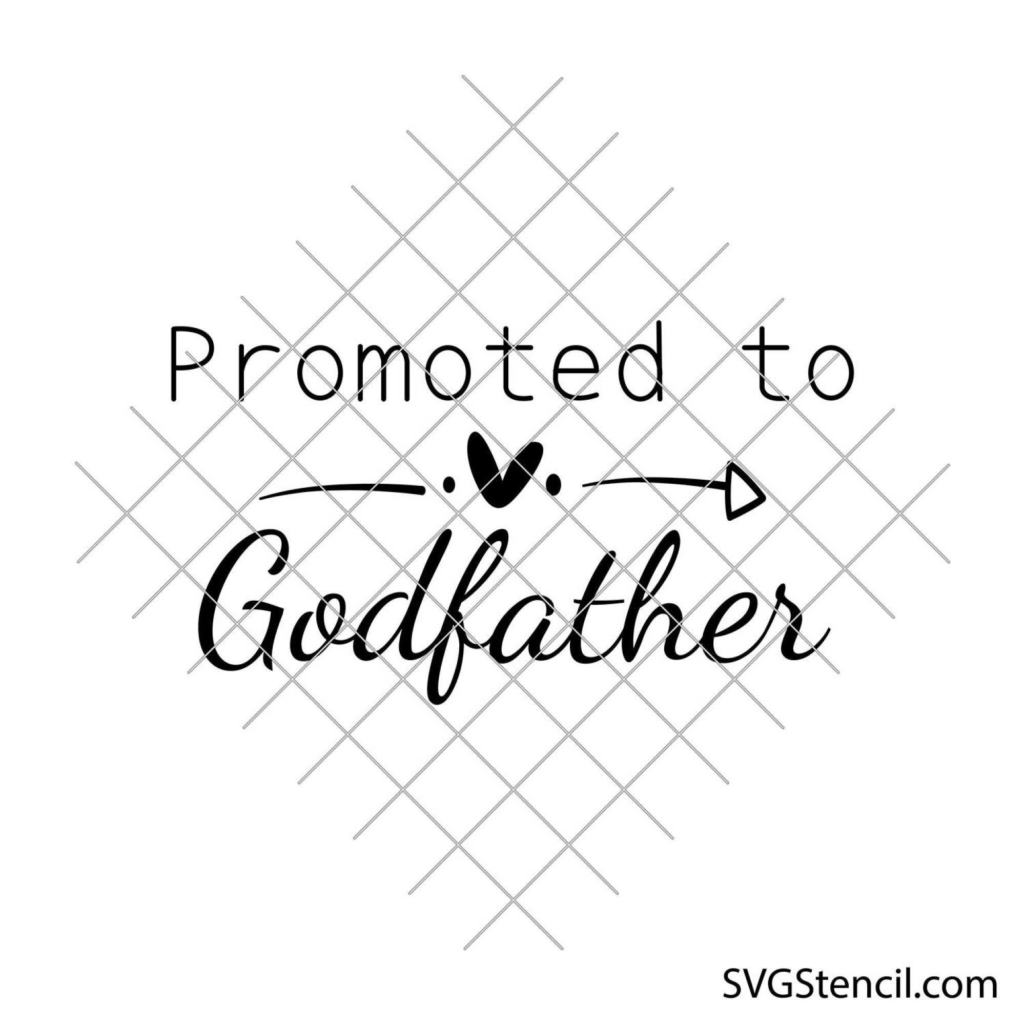 The godmother svg | The godfather logo svg |Christening svg - SVGStencil