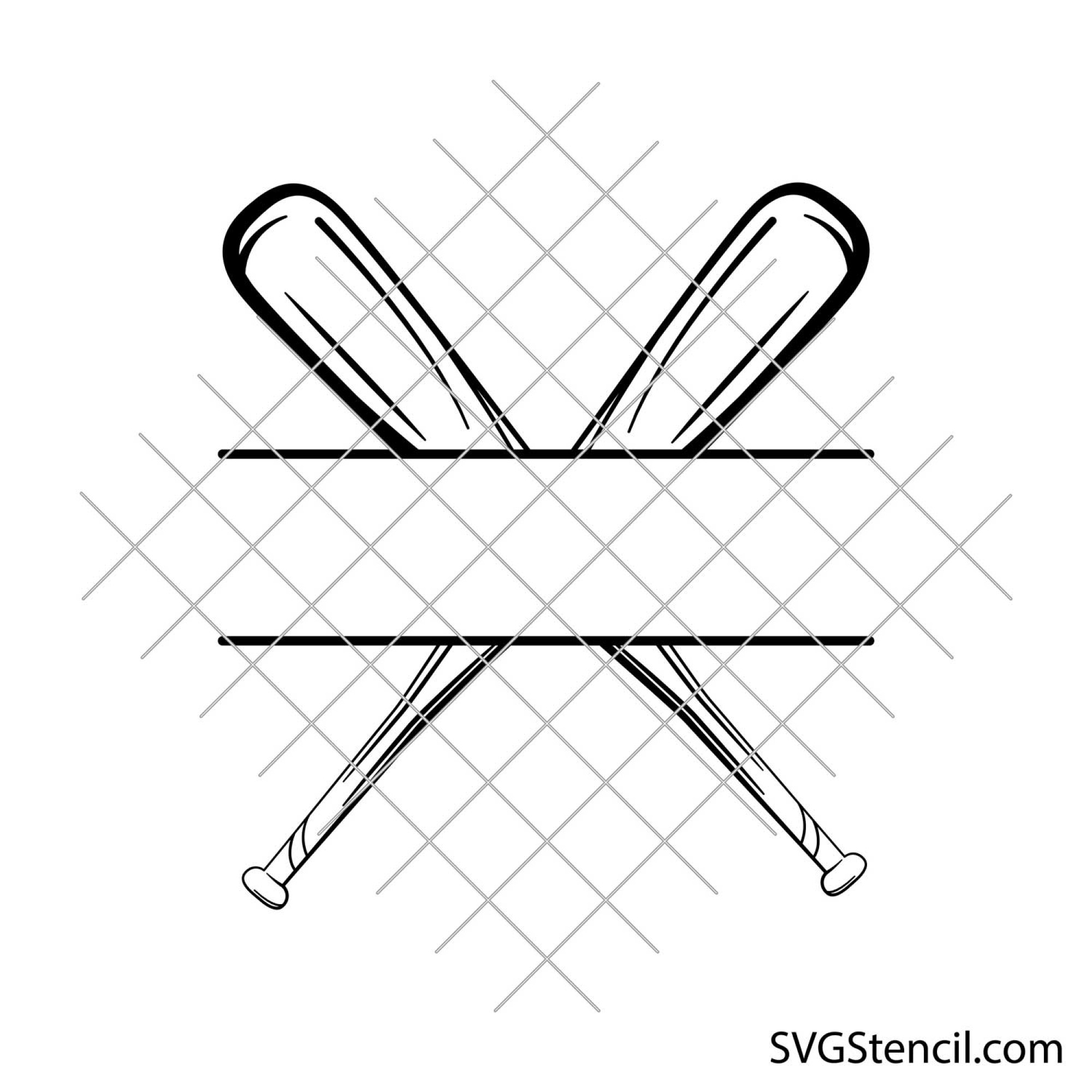 Baseball with heart svg | Baseball monogram svg |T-ball svg - SVGStencil